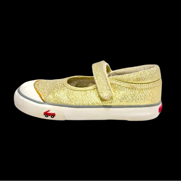 See Kai Run | Shoes | See Kai Run Metallic Gold Sneakers Girls Mary ...